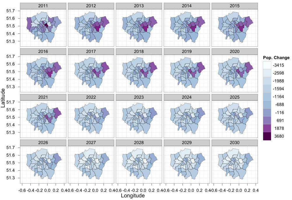 Mapping London's Population Change 1801-2030 – James Cheshire